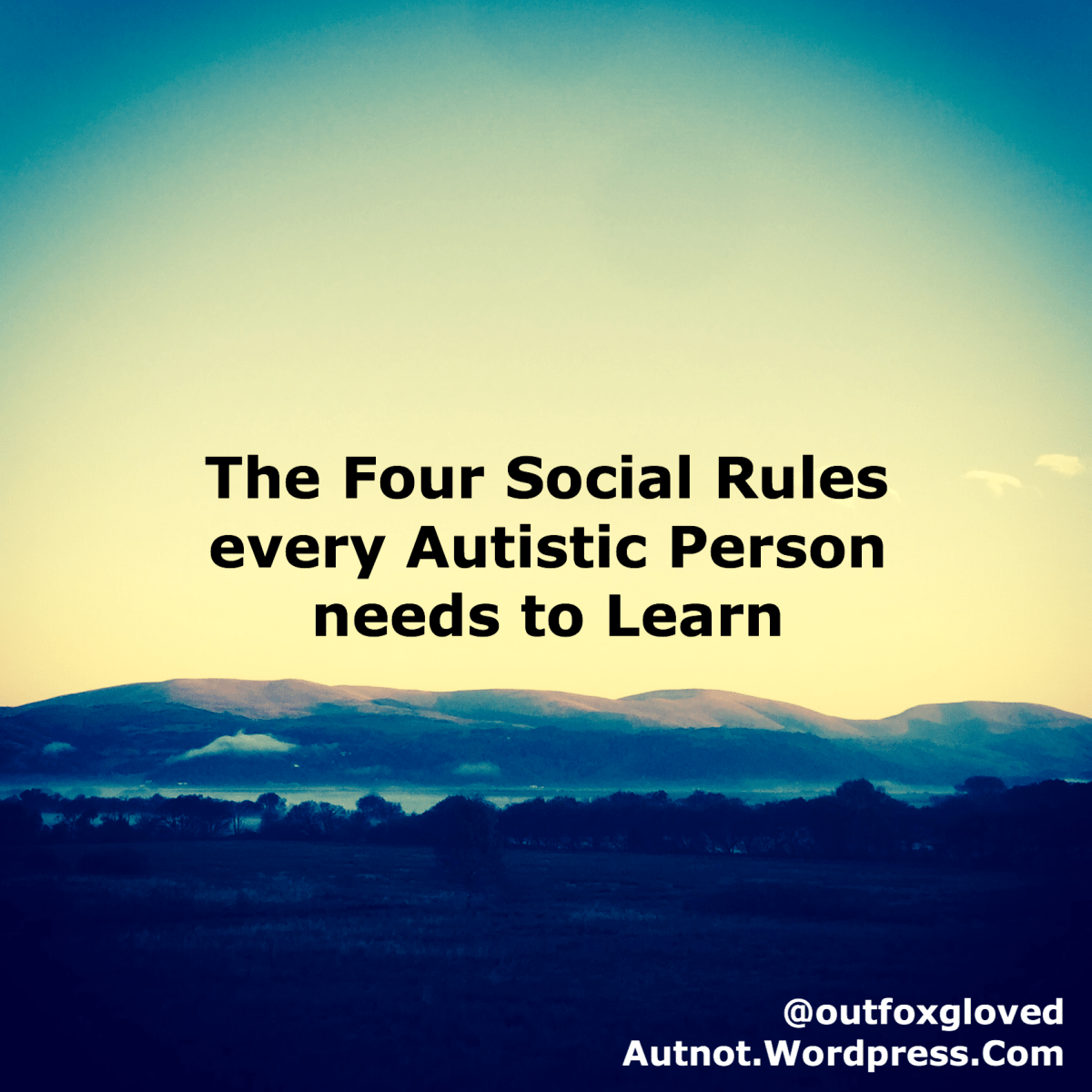 The Four Social Rules every Autistic Person needs to Learn – Autism and ...