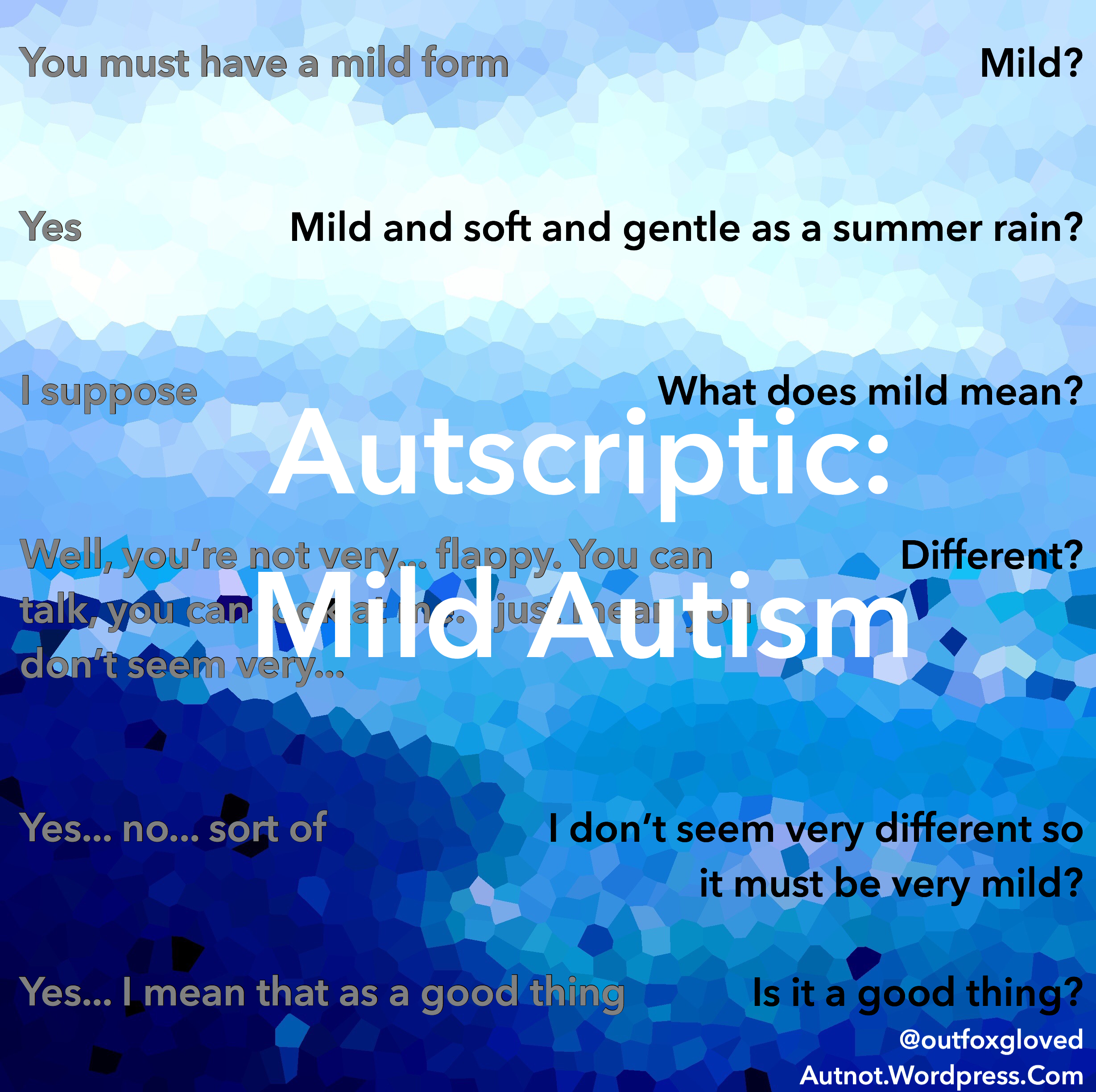 Autscriptic: Mild Autism – Autism and Expectations
